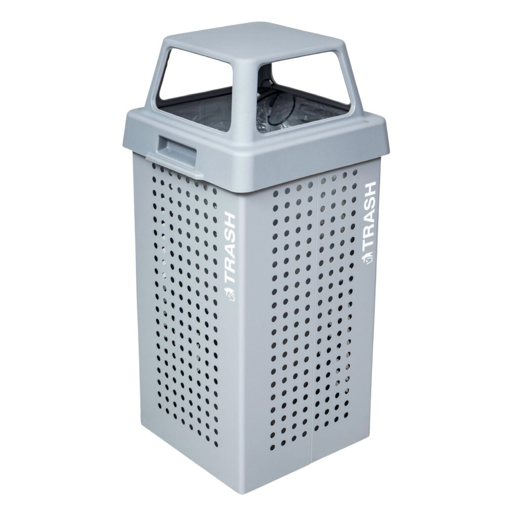 Outdoor Kaleidoscope 36-Gallon Trash Receptacle