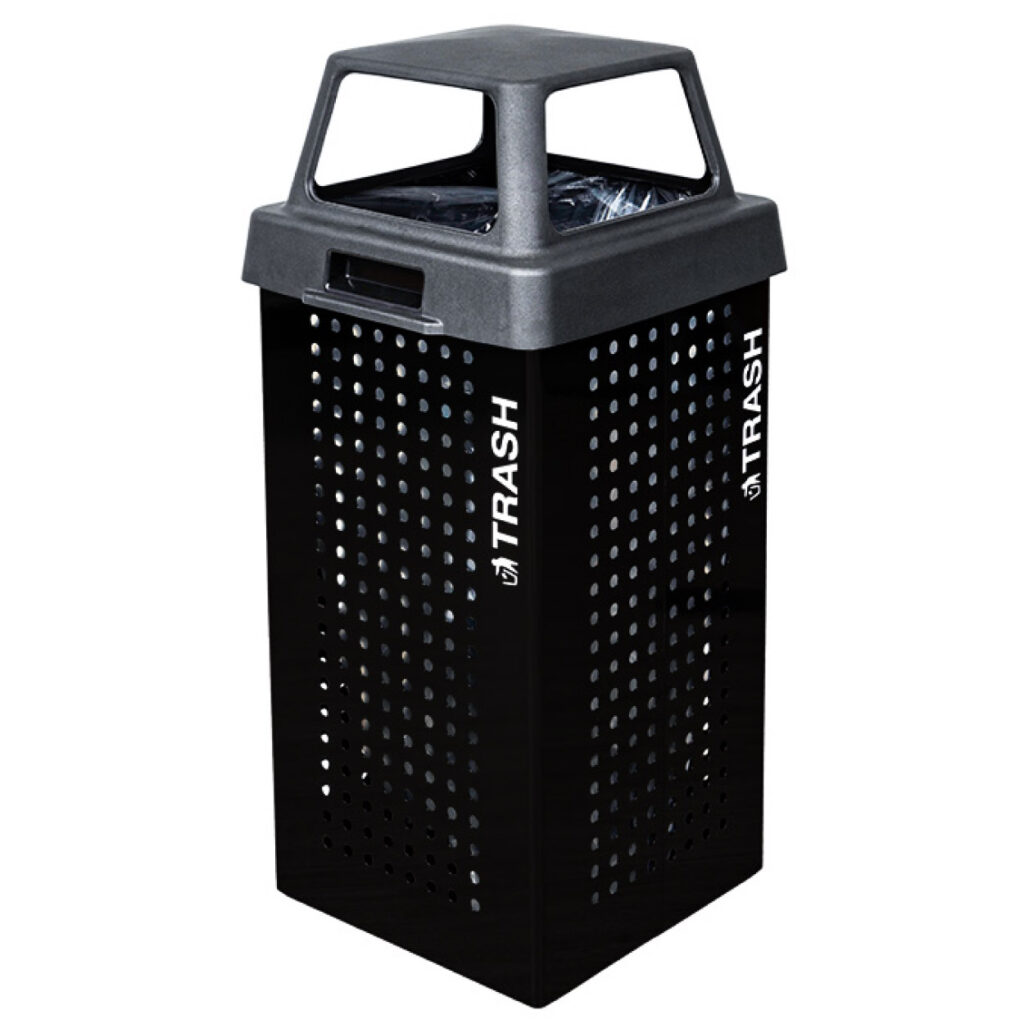 Outdoor Kaleidoscope 36-Gallon Trash Receptacle